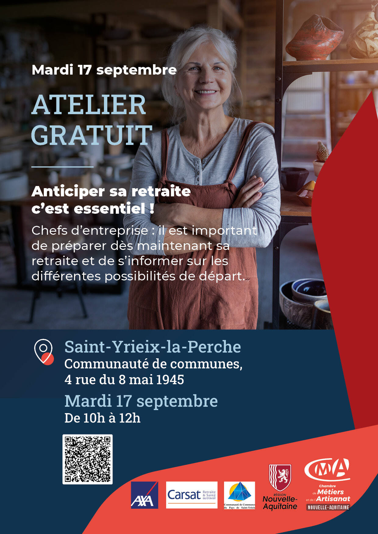 Atelier gratuit : anticiper sa retraite c’est essentiel